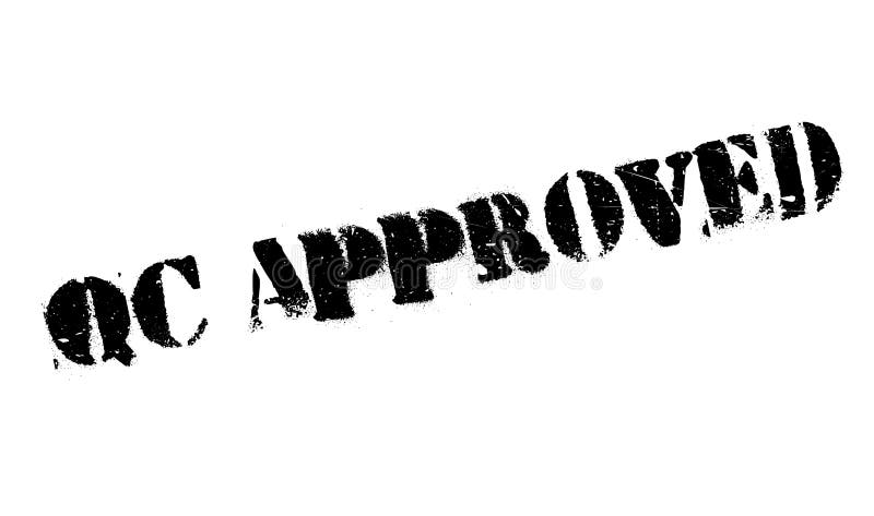 Anerkannter Stempel Qc vektor abbildung. Illustration von symbol - 87784061