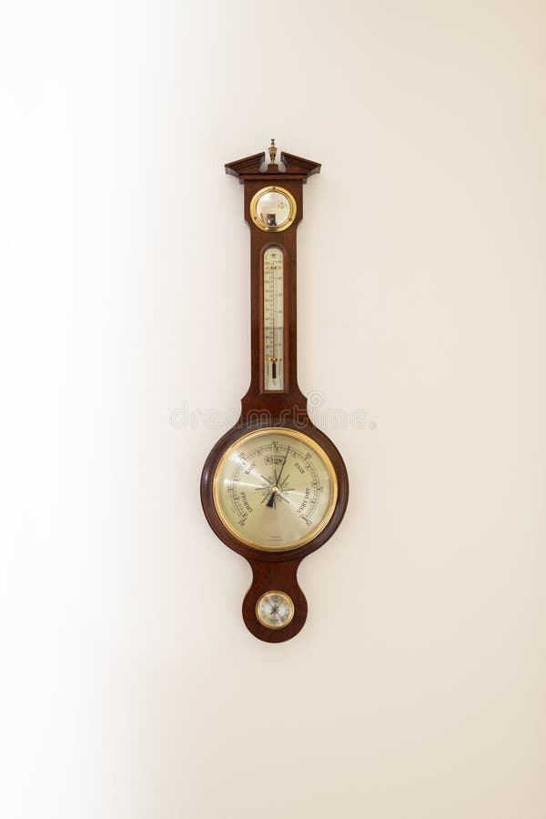 Aneroid barometer stock image. Image of ornament, fashioned - 359000445