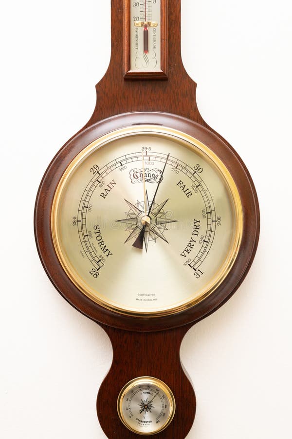 Aneroid barometer stock image. Image of beauty, vertical - 359000577