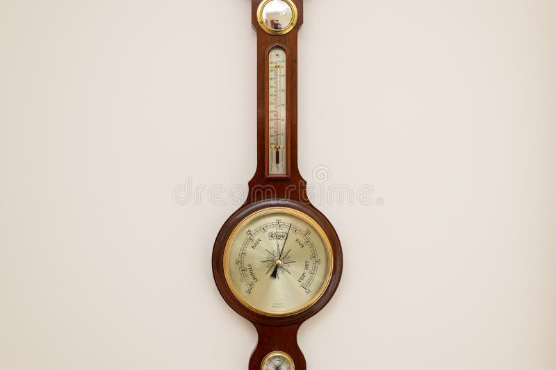 Aneroid barometer stock image. Image of closeup, onorato - 359001193
