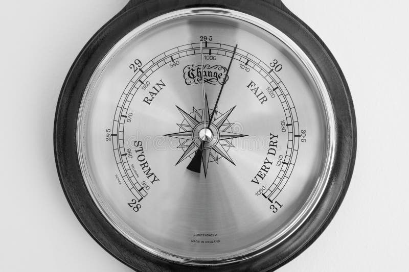 Aneroid barometer stock image. Image of item, collectable - 363051647