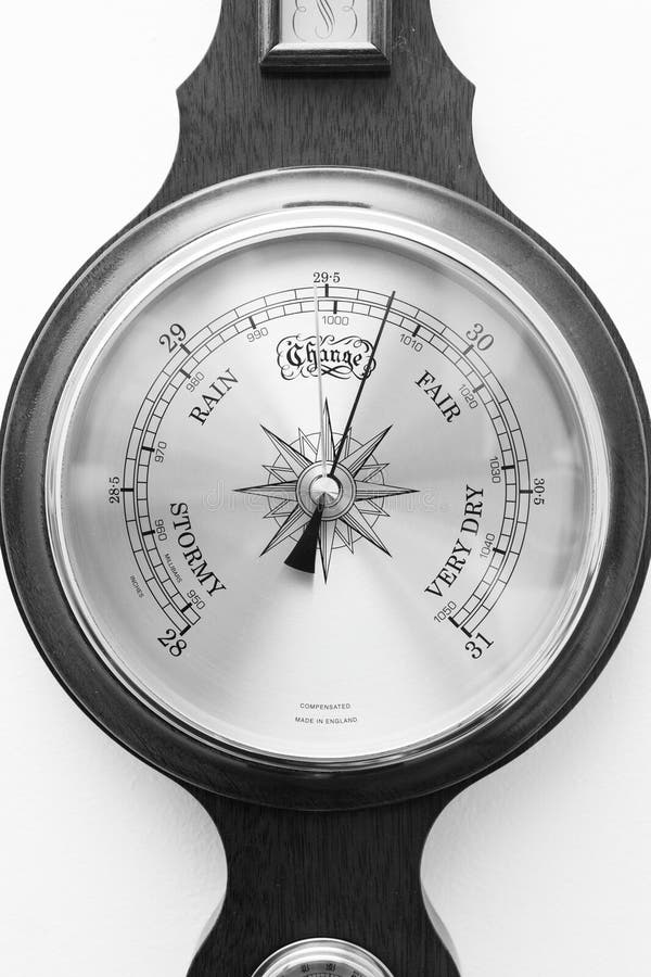 Aneroid barometer stock photo. Image of scientific, luxury - 363052008