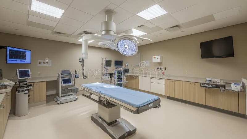 Anesthesia Tech Day Modern Hospital Operating Room with Surgical ...