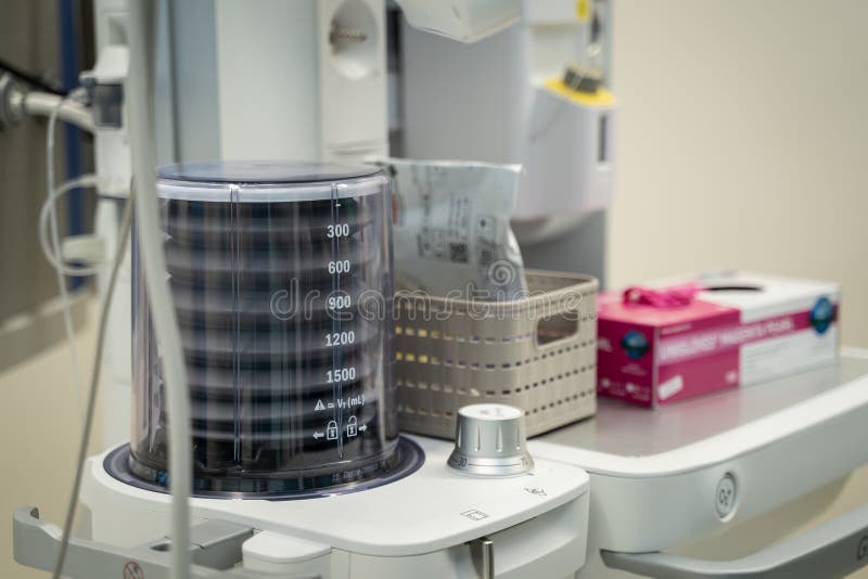 Anesthesia Ventilator Machine in a Surgery Room Stock Image - Image of ...