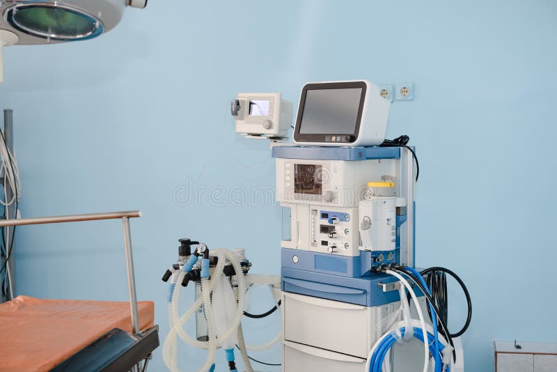 Anesthetic Machine. Apparatus for Anesthesia Stock Image - Image of ...