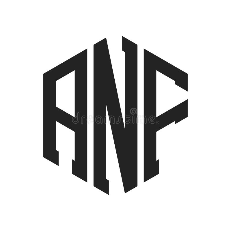 ANF Logo Design. Initial Letter ANF Monogram Logo Using Hexagon Shape ...
