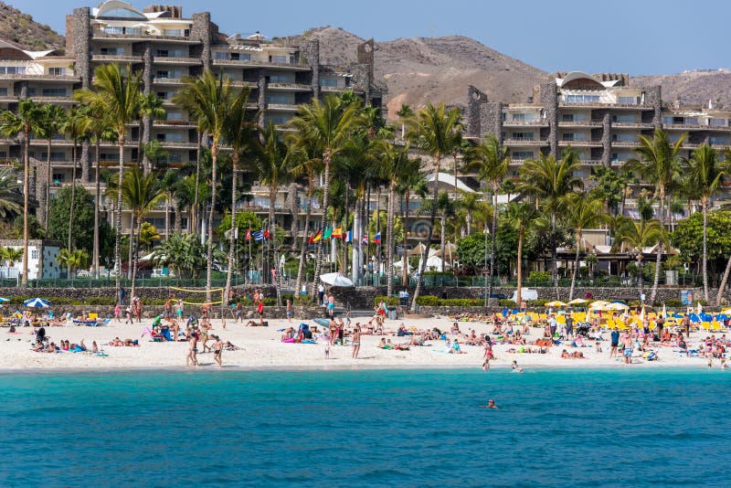 Anfi Beach - Island Gran Canaria, Spain Editorial Stock Image - Image ...