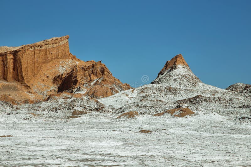 Anfiteatro No Vale Da Lua, Deserto De Atacama, O Chile Imagem de Stock ...