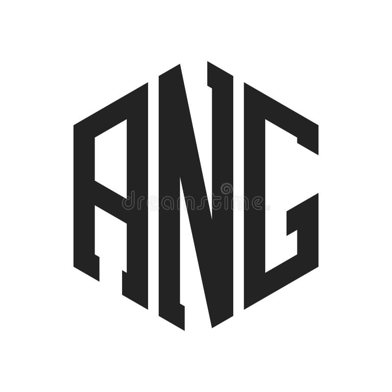 ANG Logo Design. Initial Letter ANG Monogram Logo Using Hexagon Shape ...