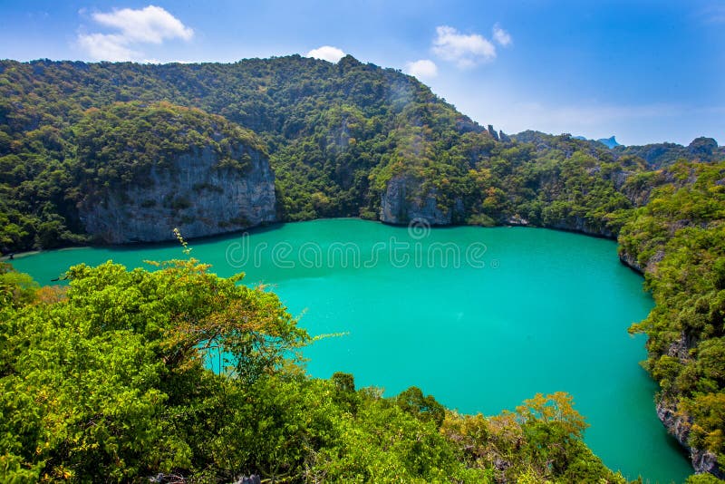 Ang Thong National Marine Park Stock Photo - Image of lagoon, beautiful ...