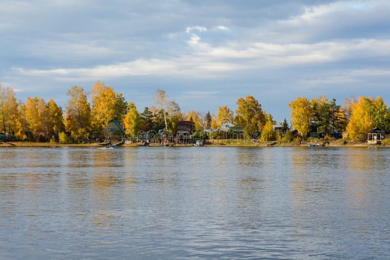 Angara River in Irkutsk. stock image. Image of background - 100892669