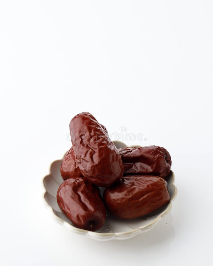 Angco or Jujube, Chinese Red Dates Isolated on White Stock Image ...