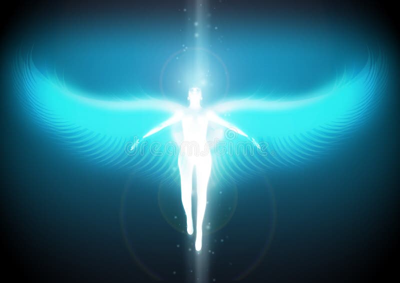 Ange montant au ciel illustration stock. Illustration du archange ...