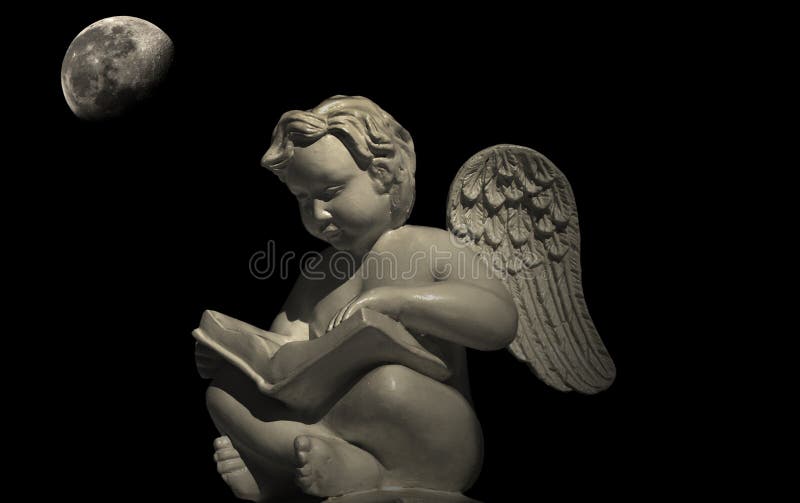Angel stock image. Image of lunar, moon, religion, graveyard - 1234751