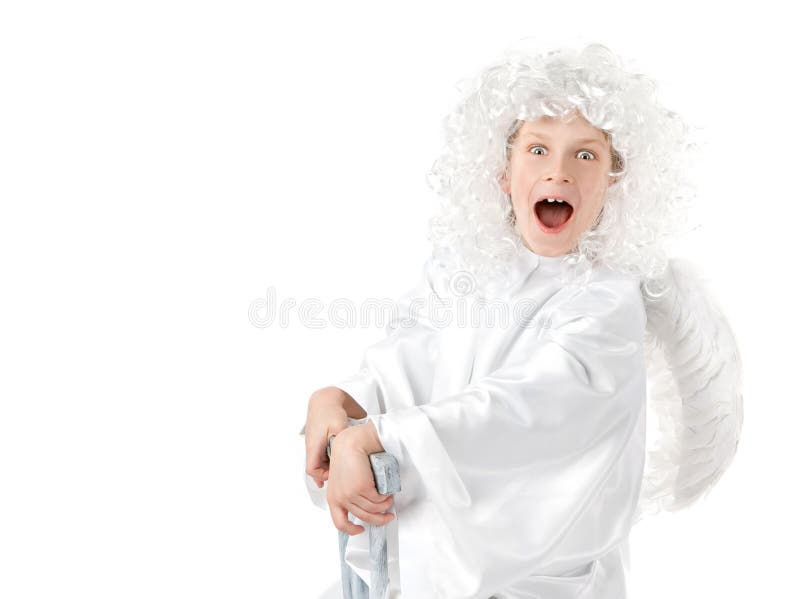 A Screaming Angel Sculpture Stock Image - Image of sculpture, angel ...