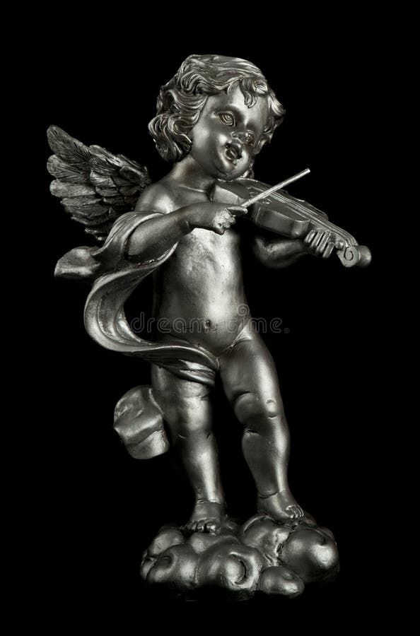 Angel stock image. Image of scarf, silver, statue, angel - 14623611