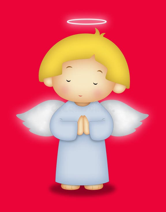 Angel Cartoon Praying Stock Illustrations – 779 Angel Cartoon Praying ...