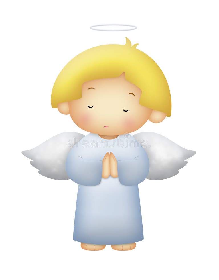 Angel Cartoon Praying Stock Illustrations – 779 Angel Cartoon Praying ...