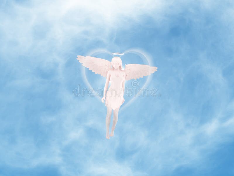 Rising angel stock illustration. Illustration of pleasure - 17465830