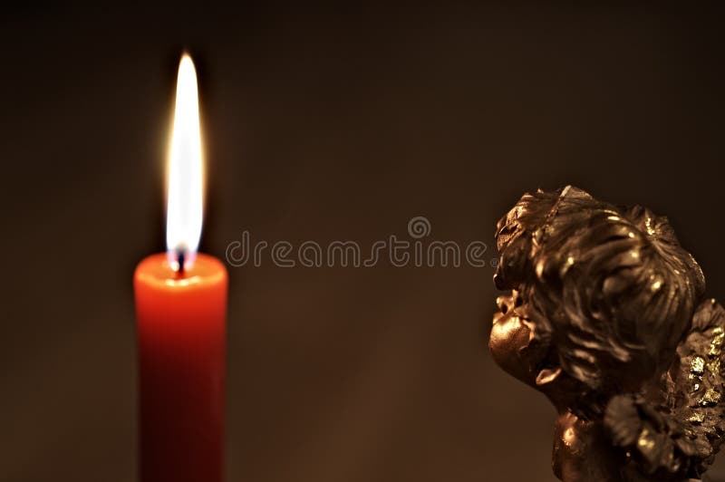 Angel stock photo. Image of candle, burn, light, fire - 22237762