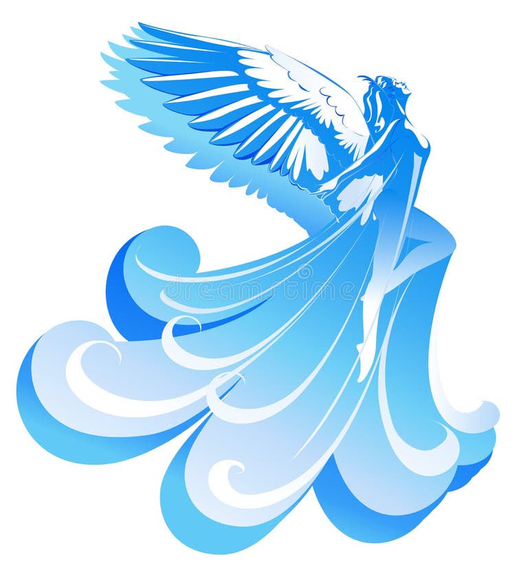 Angel Flying Stock Illustrations, Vectors, & Clipart - 32,103 Stock ...