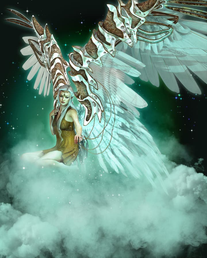 Rising angel stock illustration. Illustration of ascension - 13881162