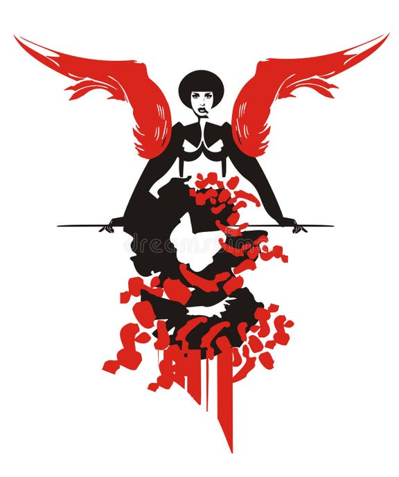 Angel stock vector. Illustration of justice, belief, anger - 7646965