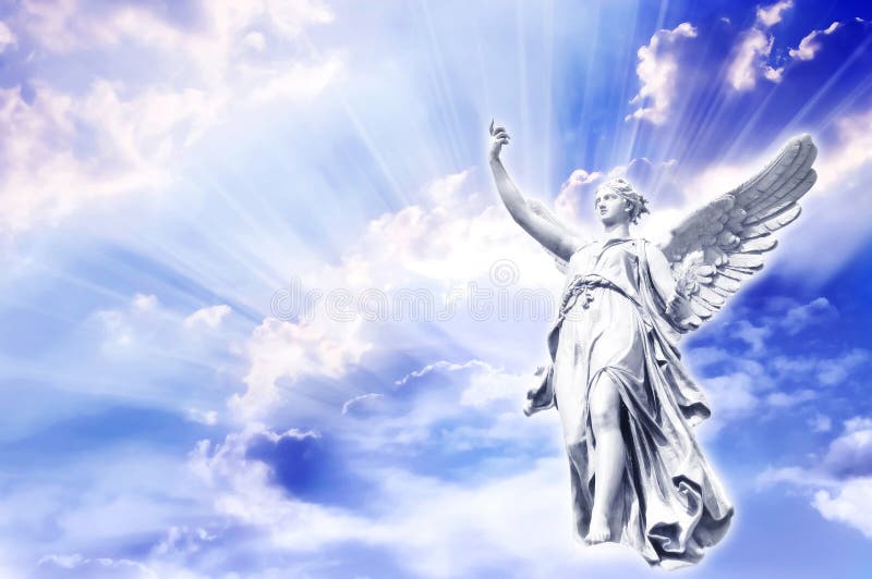 Angel Bringing Divine Light Stock Image - Image of saint, christian ...