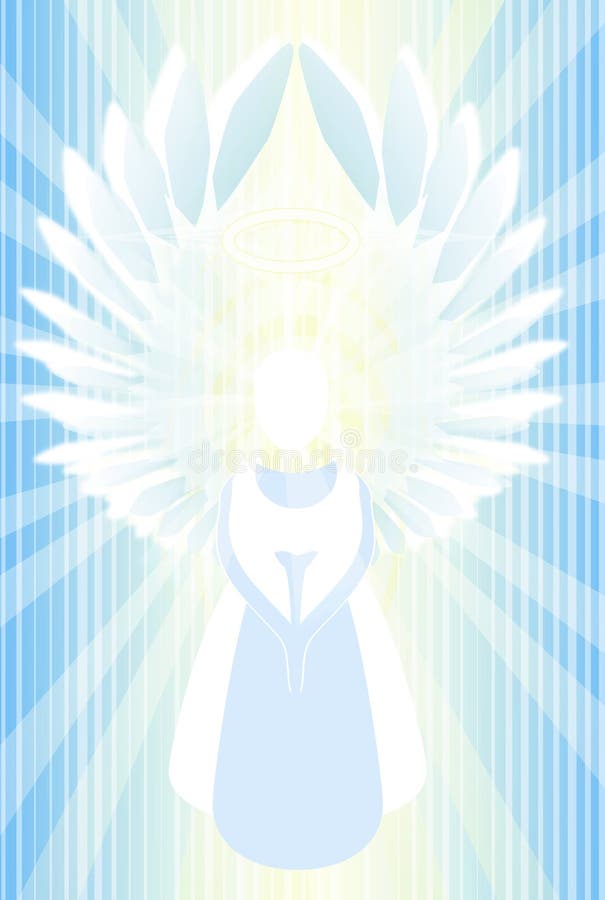 Angel Abstract Light stock illustration. Illustration of flying - 98655058