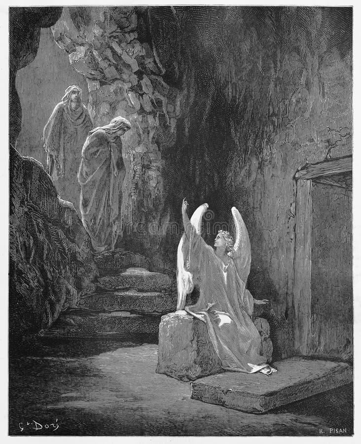 An Angel Announces that Jesus Has Risen Editorial Photo - Illustration ...