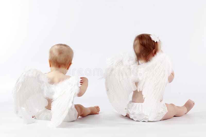 Angel babies stock photo. Image of beautiful, childhood - 12504410