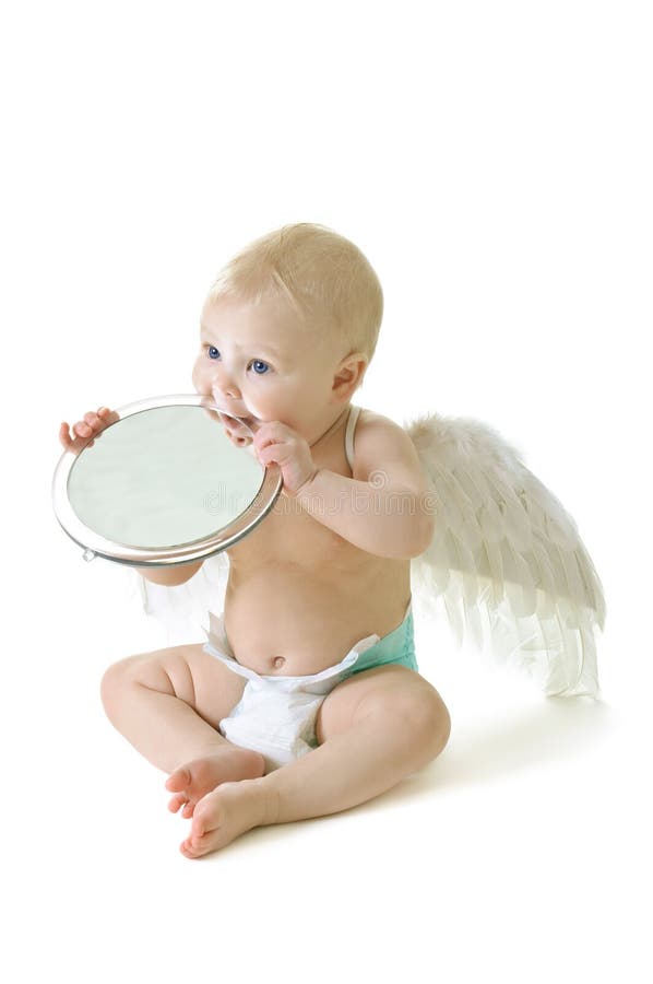 Angel baby stock photo. Image of little, angel, innocence - 18476288
