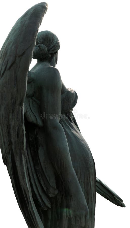 Angel Back Con Le Grandi Ali Immagine Stock - Immagine di statue, cielo ...