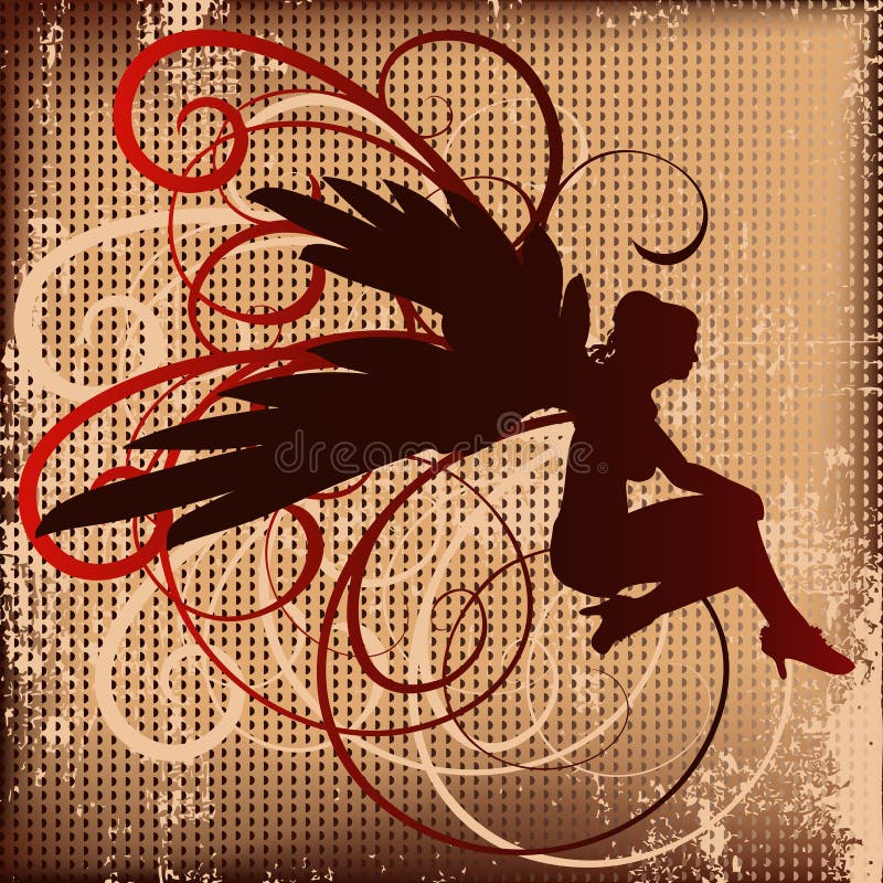 Sitting Angel Silhouette Stock Illustrations – 335 Sitting Angel ...