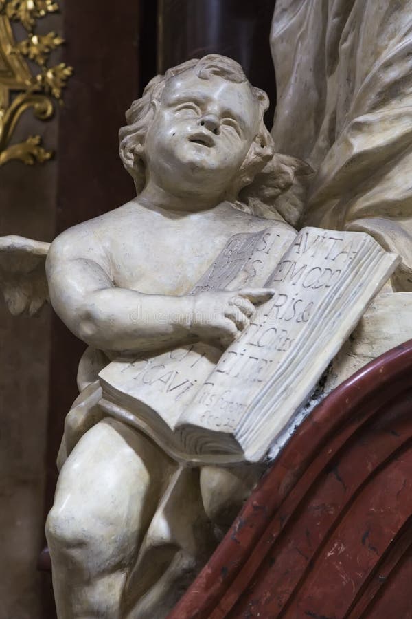 Angel with a book stock photo. Image of card, sign, peace - 44817190