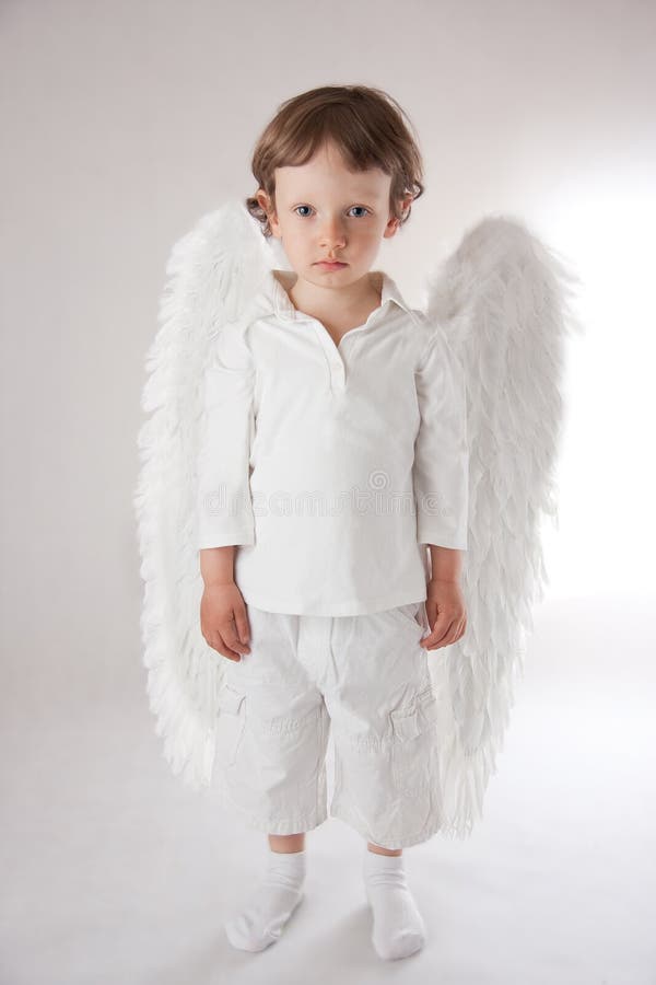 Angel boy stock image. Image of wing, person, cute, little - 14427023