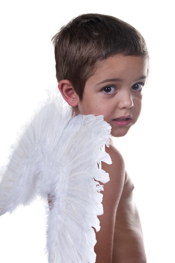Angel boy stock image. Image of caucasian, insurance - 20819985