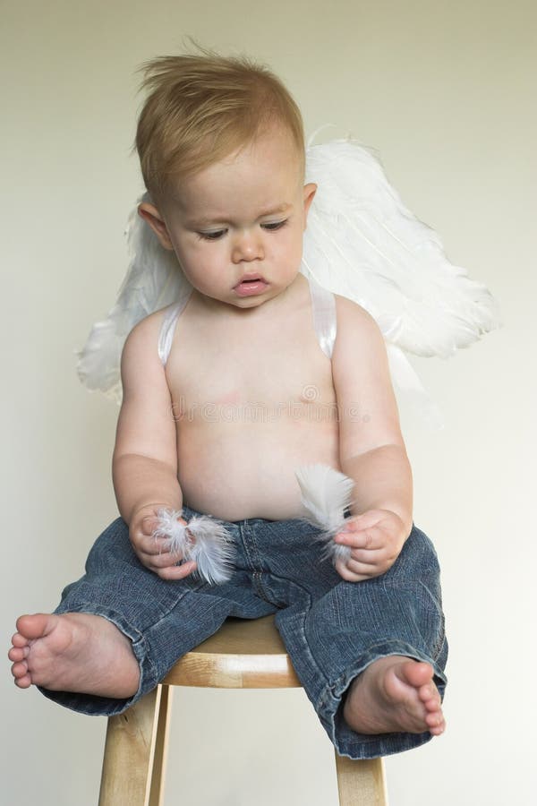 Angel Boy stock photo. Image of baby, bare, flawless, infant - 2736162