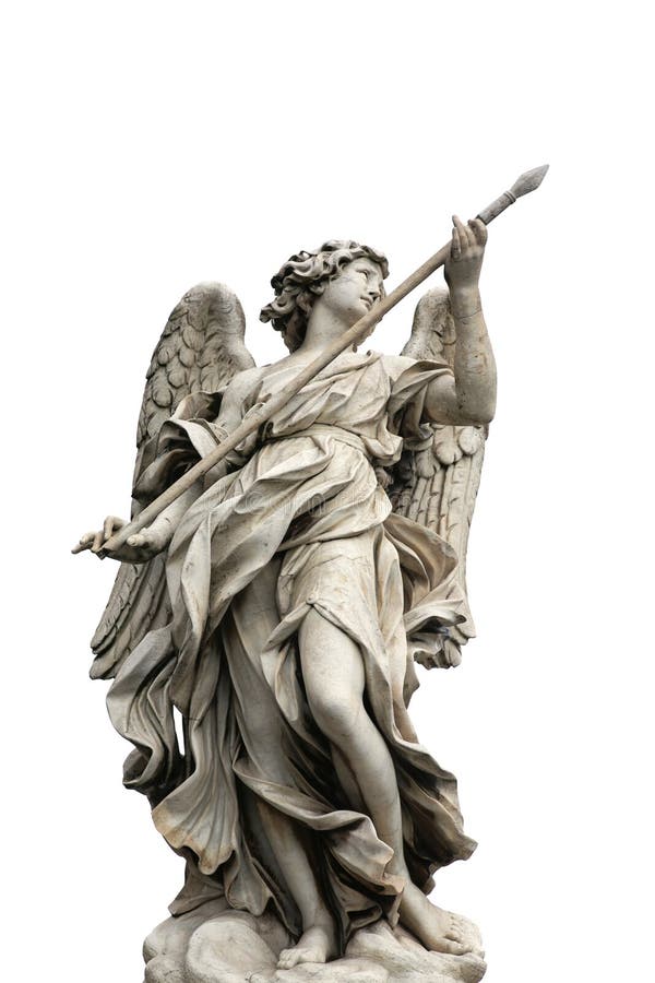 Angel on the bridge stock image. Image of white, baroque - 7714223