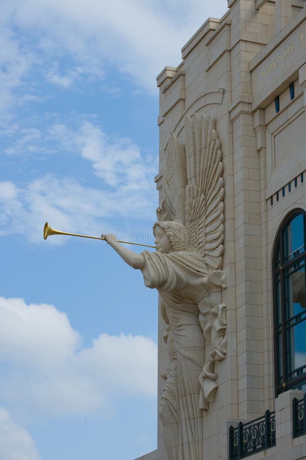 Angel on a building stock photo. Image of concrete, canada - 6885912