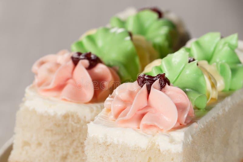Angel cake stock image. Image of angel, flower, dessert - 68529033