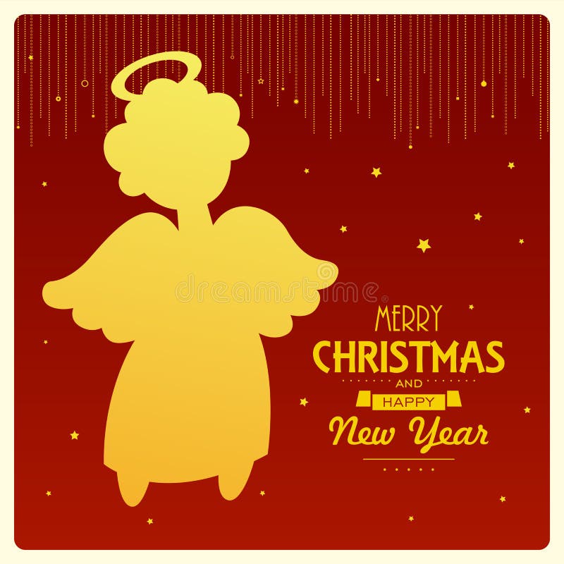 Angel card square stock vector. Illustration of card - 46137917