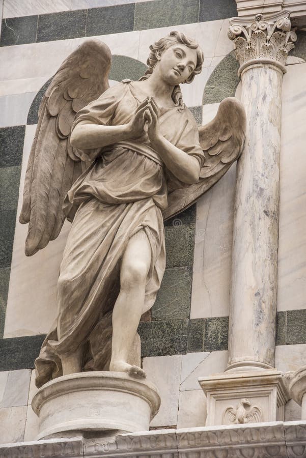 Angel on Cathedral Florence Stock Image - Image of facade, santa: 77307553