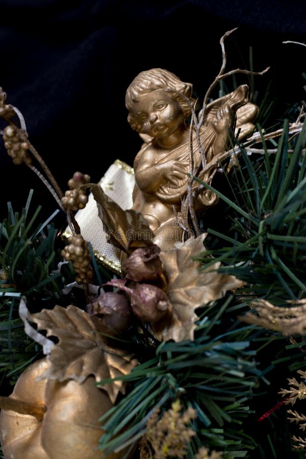 An Angel in a Christmas Tree Stock Photo - Image of christmas, decor ...