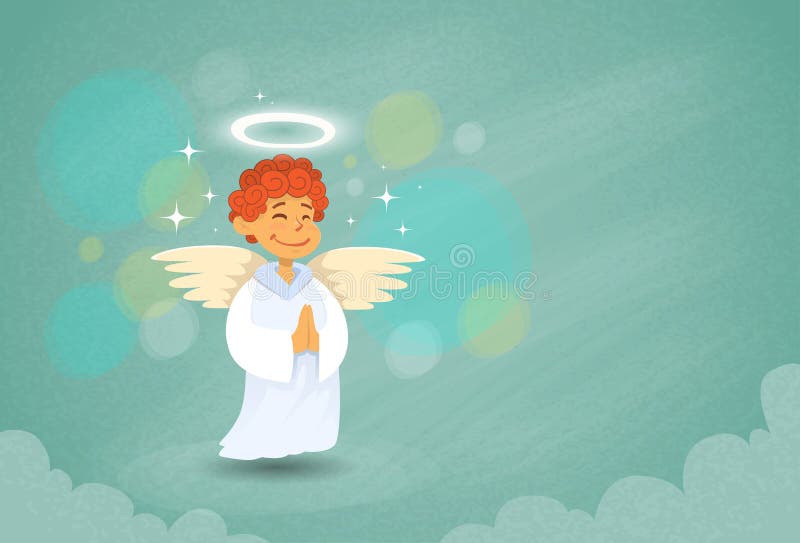 Angel Cupid Saint Valentine Holiday Do Valentim Ilustração do Vetor ...