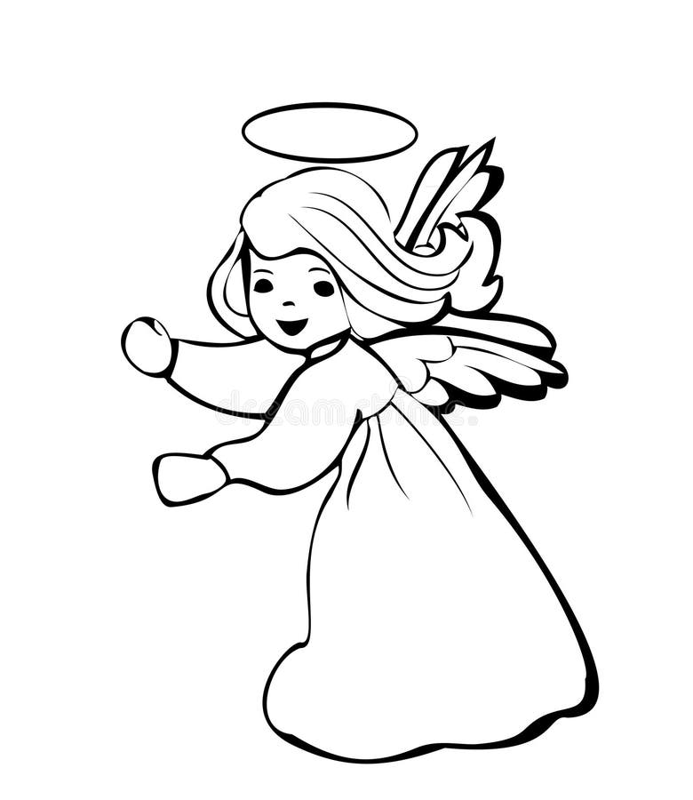 Angel dancing logo stock illustration. Illustration of cupid - 23372066