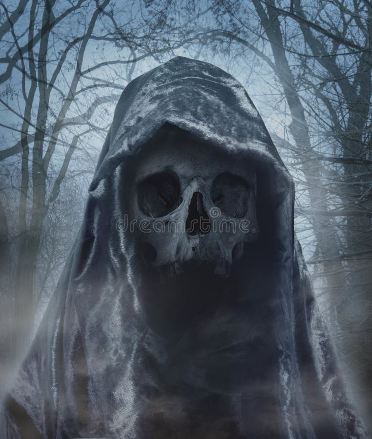 The Angel of Death. Demon of Darkness. Photomanipulation. Stock Photo ...