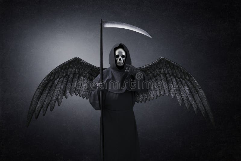 The Angel Of Death Leads/carries Human In The Last Path Azrael, Azriel ...