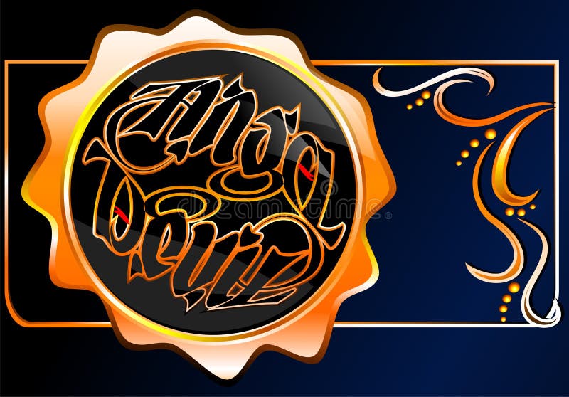 Angel and demon (Vector) stock vector. Illustration of evil - 34789290