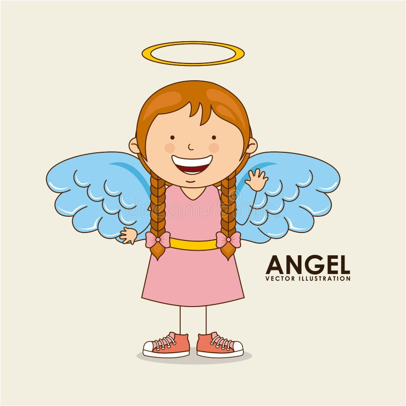 Angel design stock vector. Illustration of happiness - 47489394